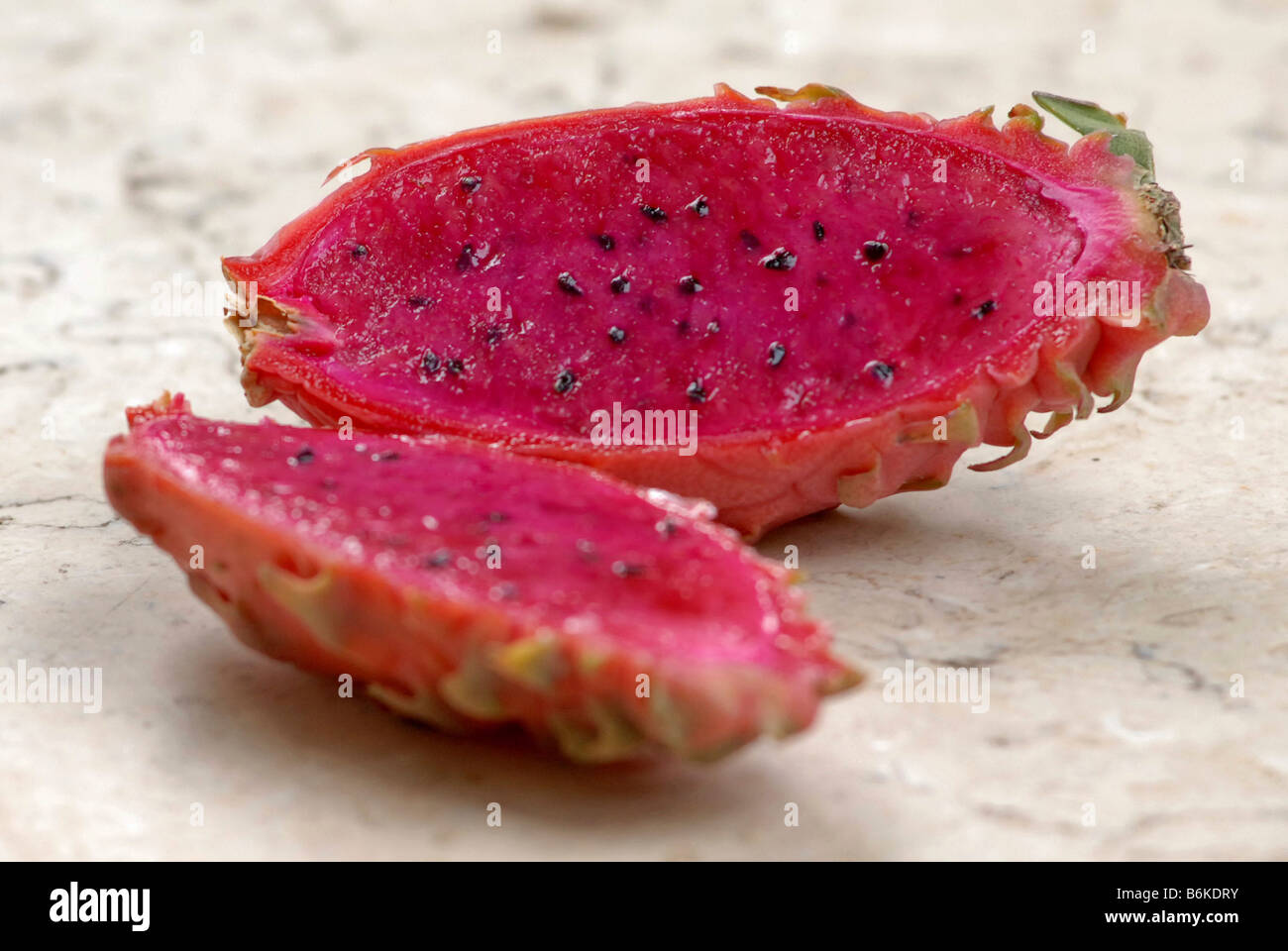A cut pitaya Stock Photo - Alamy
