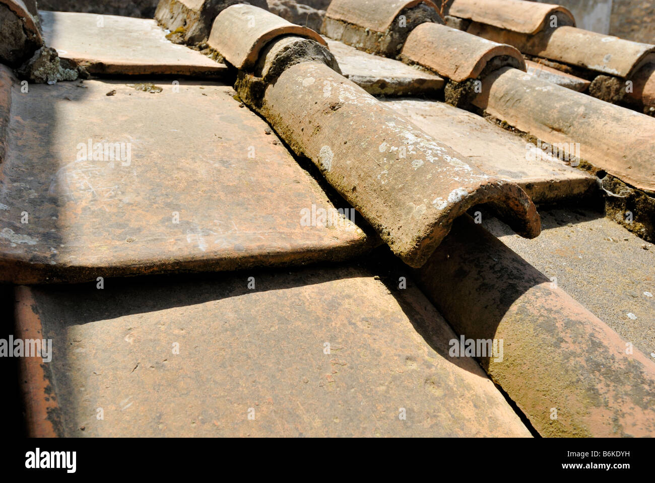 At Pompeii the houses were roofed with tiles There were two shapes of ...