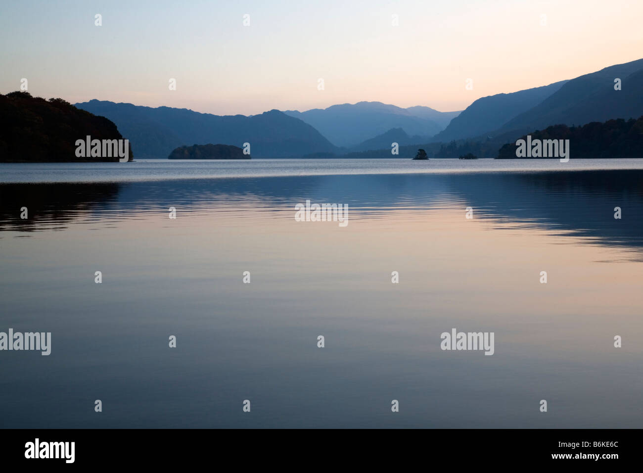 Evening sunset derwentwater hi-res stock photography and images - Alamy