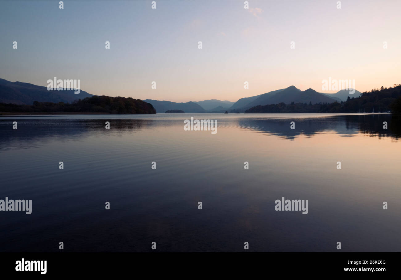 Evening sunset derwentwater hi-res stock photography and images - Alamy