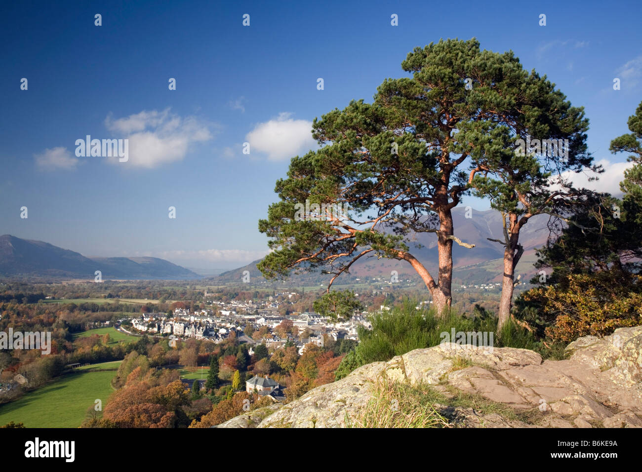 The town of Keswick nestles at the foot of the Skiddaw Forest in the ...