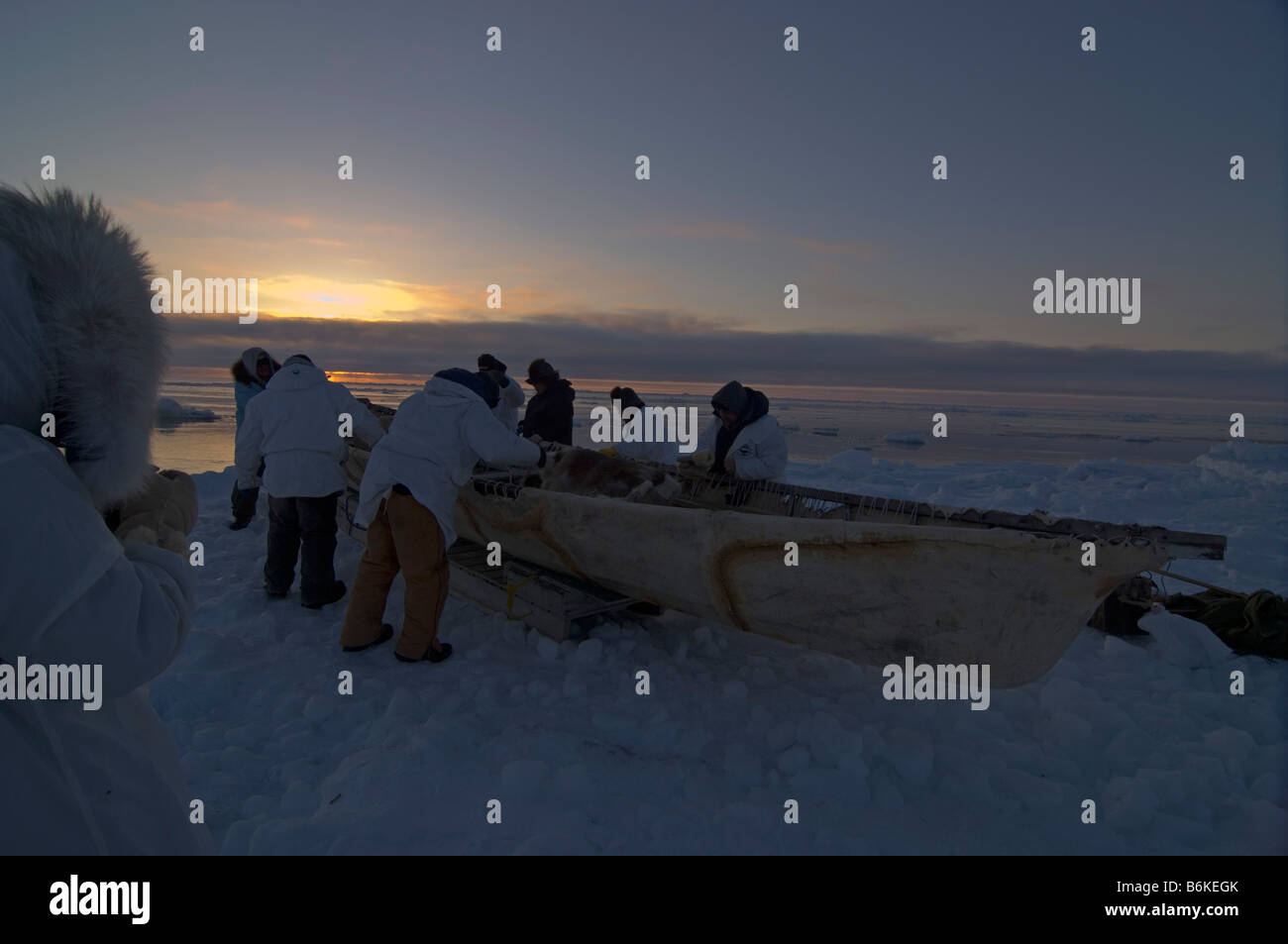 Chukchi man on a sled hi-res stock photography and images - Alamy