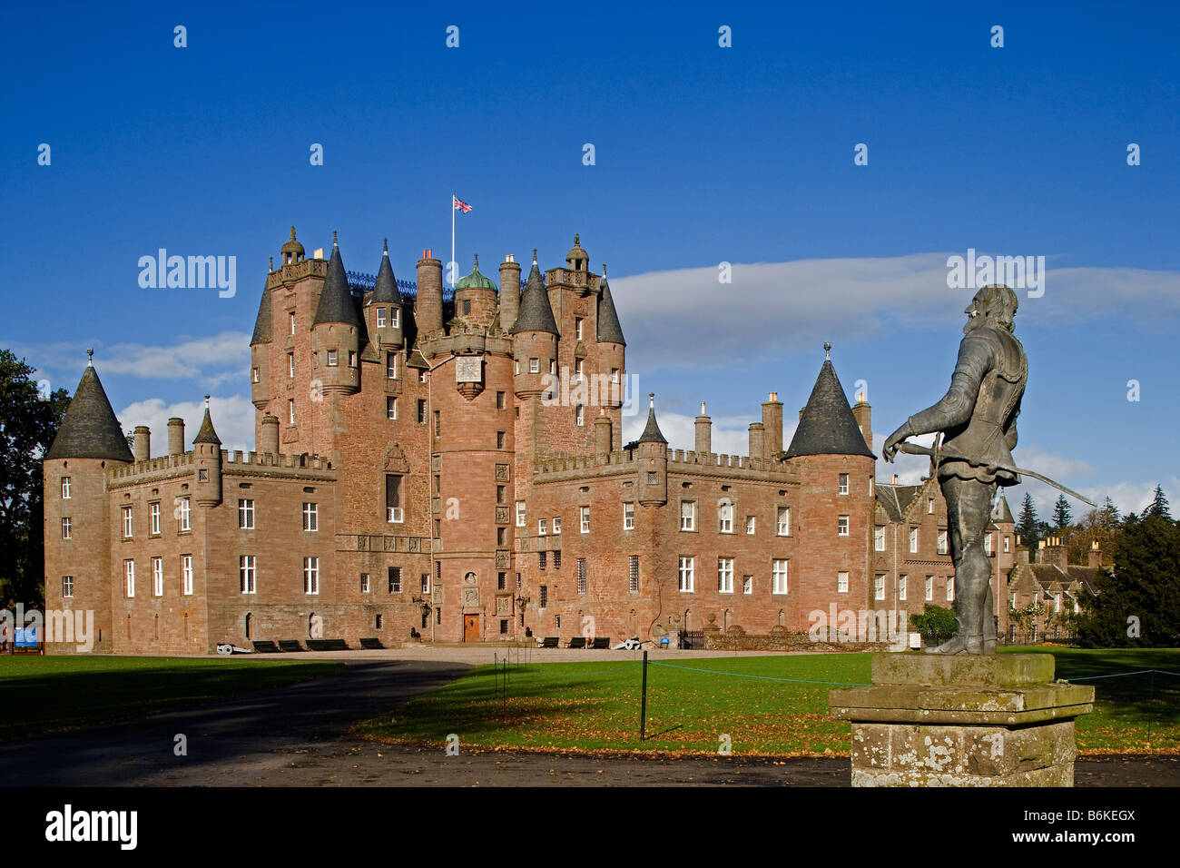 Glamis Castle former royal hunting lodge home of the Bowes Lyon family ...
