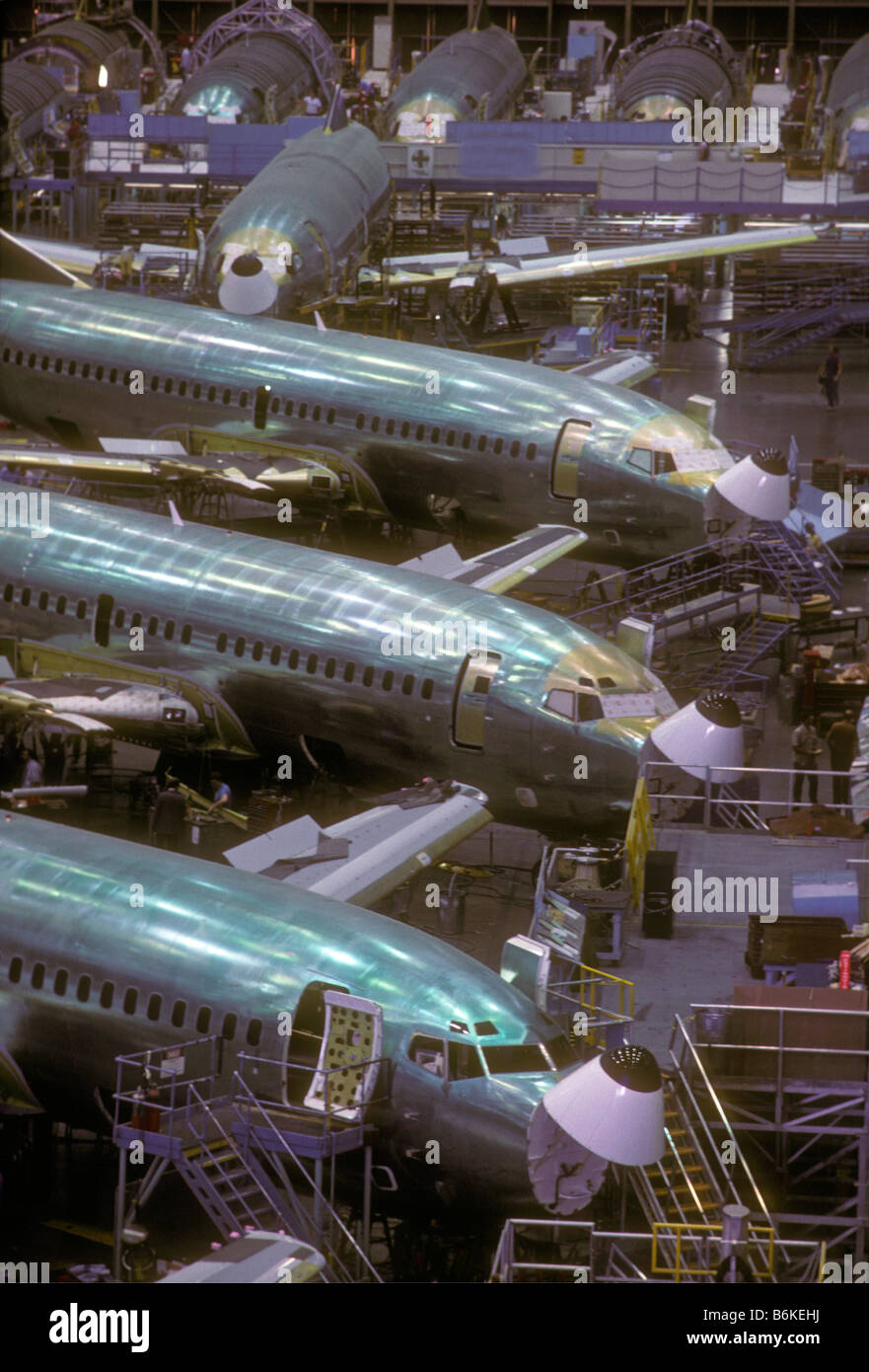 boeing airplane assembly plant factory plane planes industrial global ...
