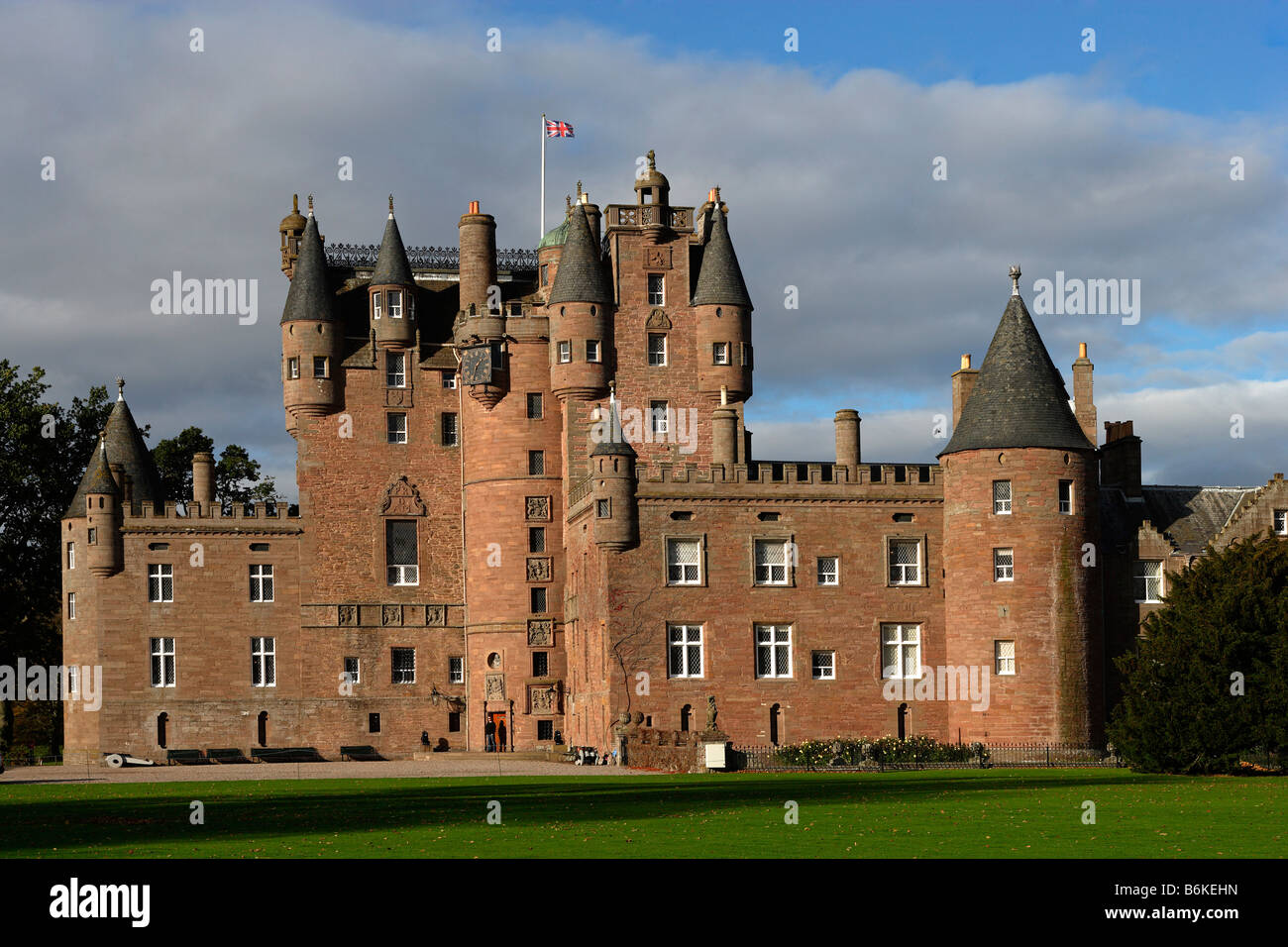 Glamis Castle former royal hunting lodge home of the Bowes Lyon family ...