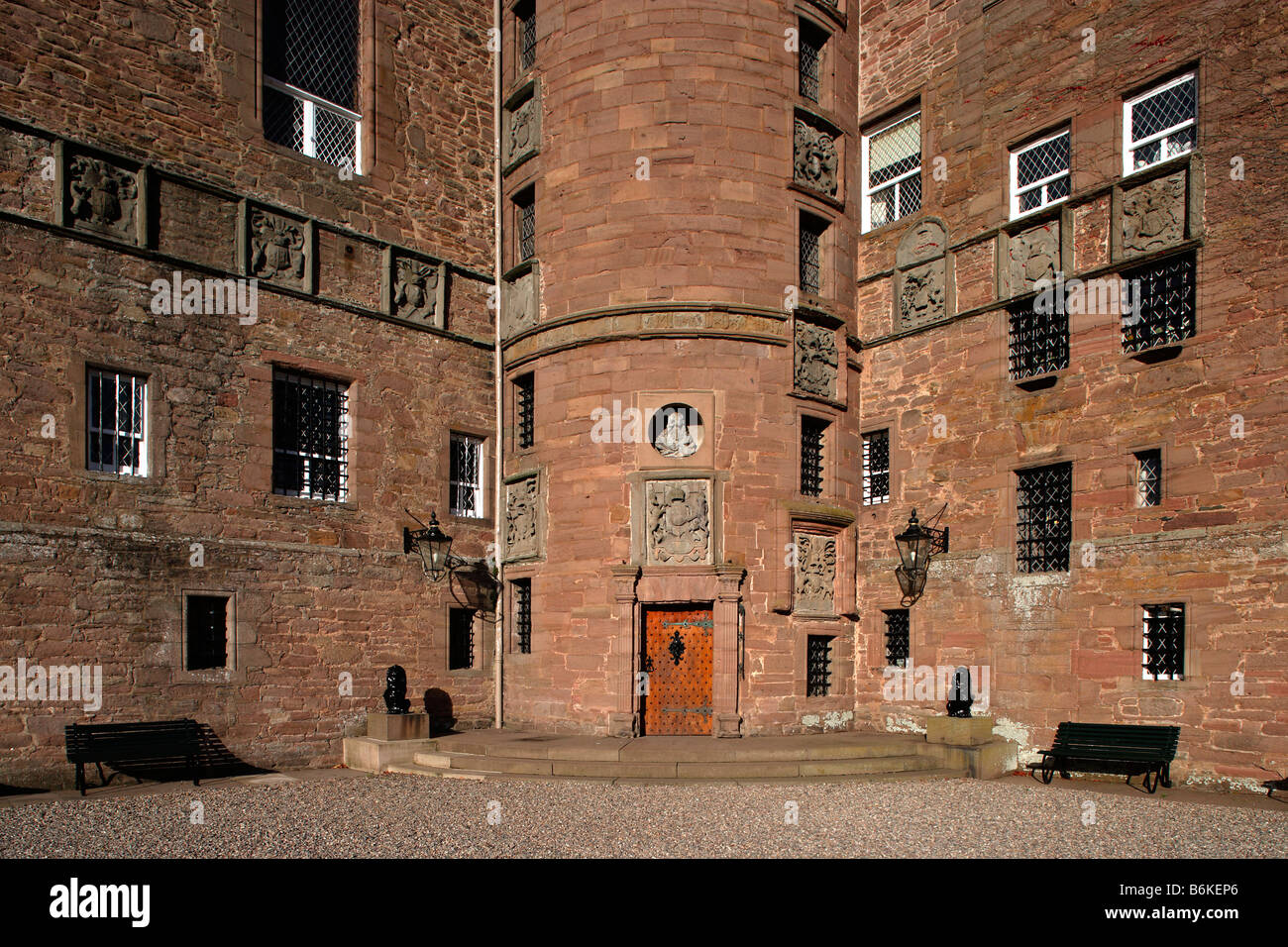 Glamis Castle former royal hunting lodge home of the Bowes Lyon family ...