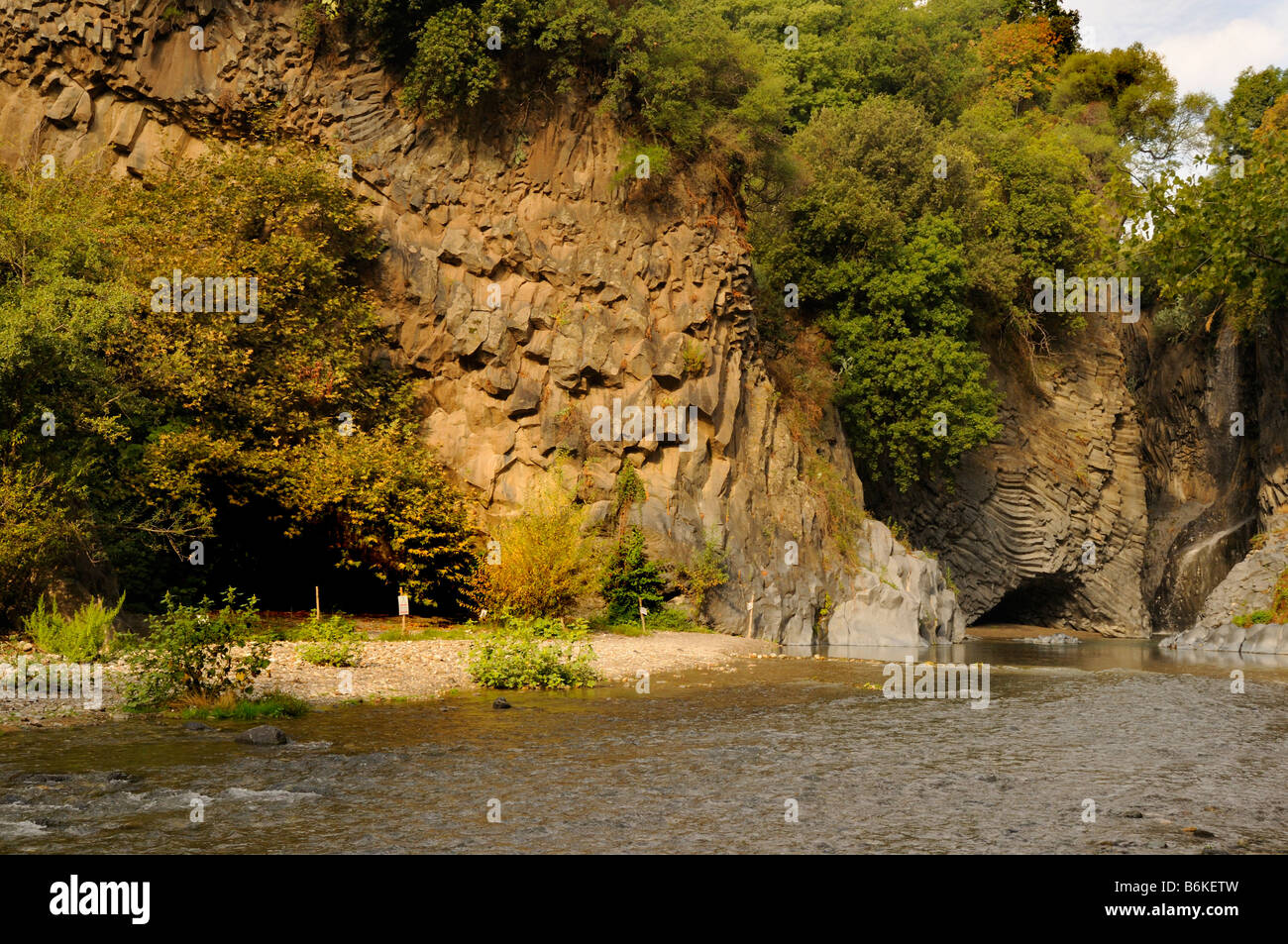 The Alcantara Gorge Sicily, Italy Stock Photo - Alamy