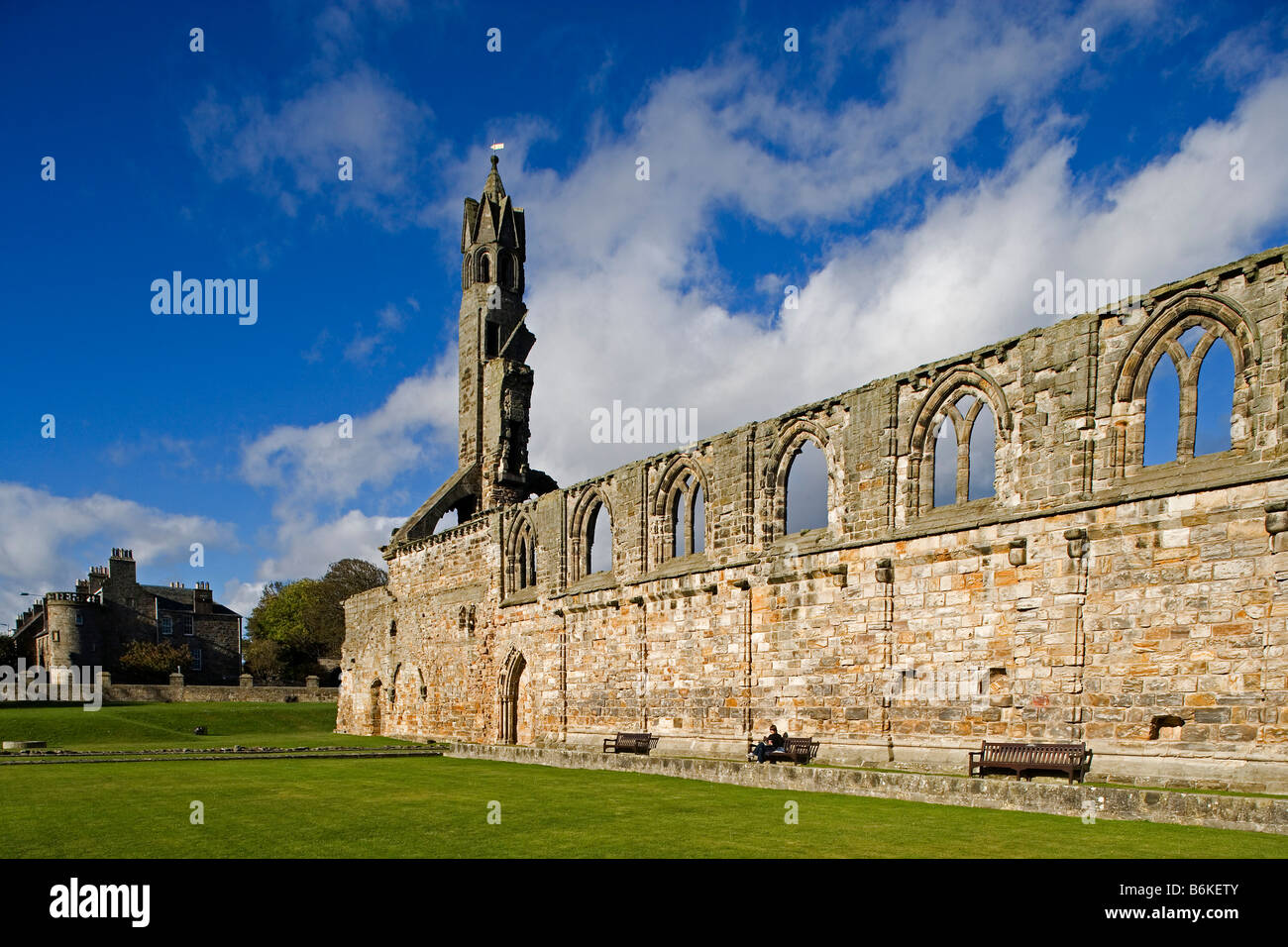 St Andrews cathedral 1318 Scotland UK Stock Photo - Alamy