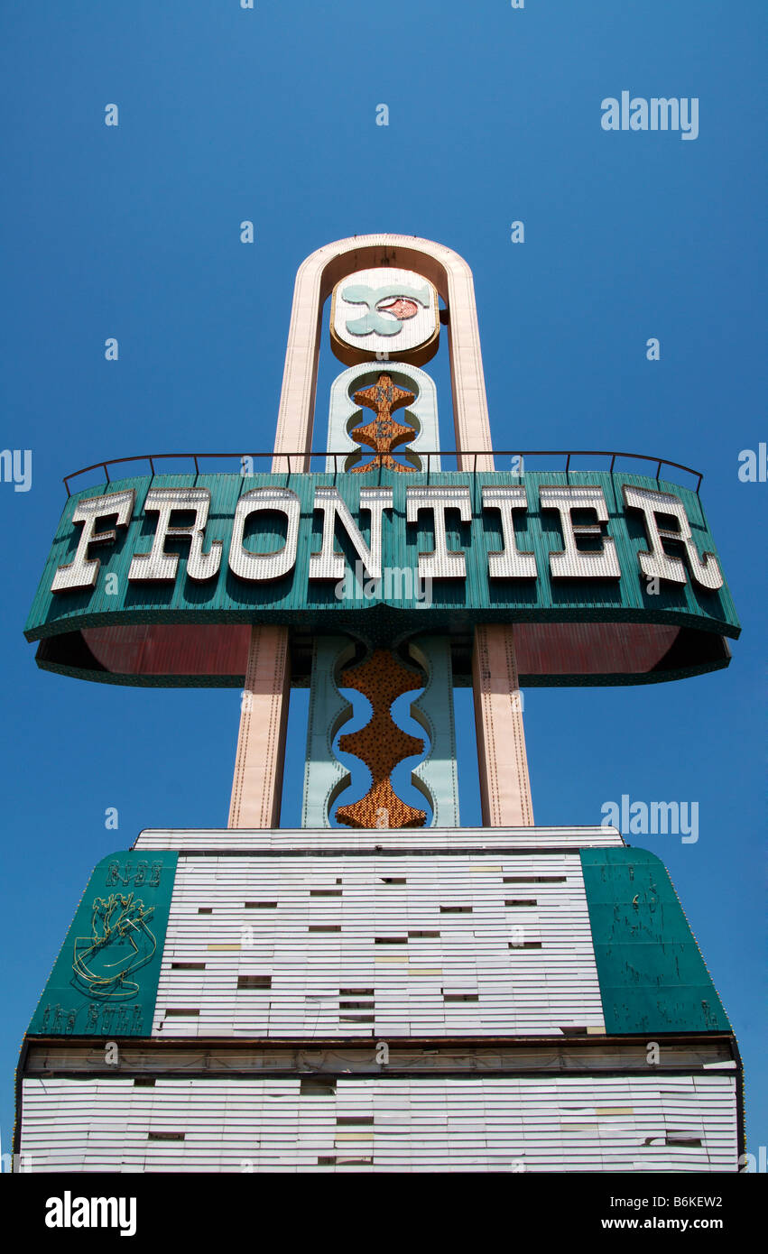 Frontier sign Las Vegas Stock Photo - Alamy