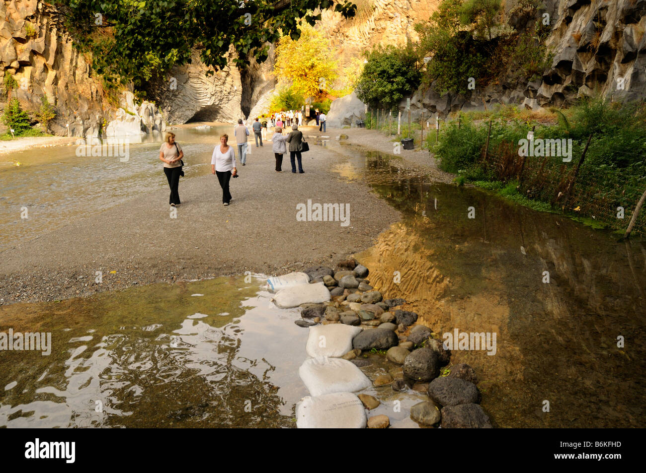 The Alcantara Gorge Sicily, Italy Stock Photo - Alamy