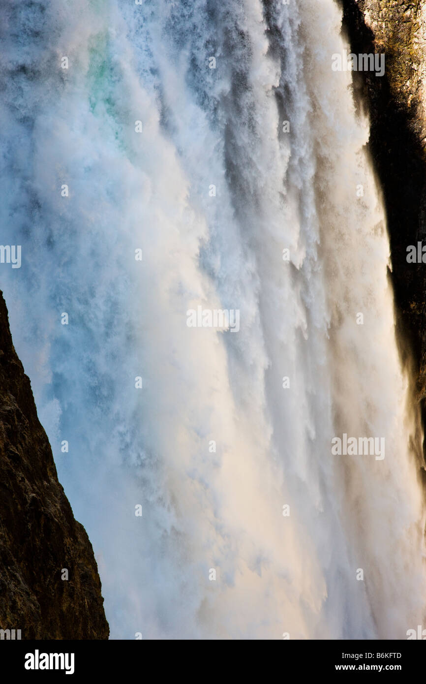Upper Falls, Grand Canyon of the Yellowstone (river), Yellowstone National Park, Wyoming, USA ...