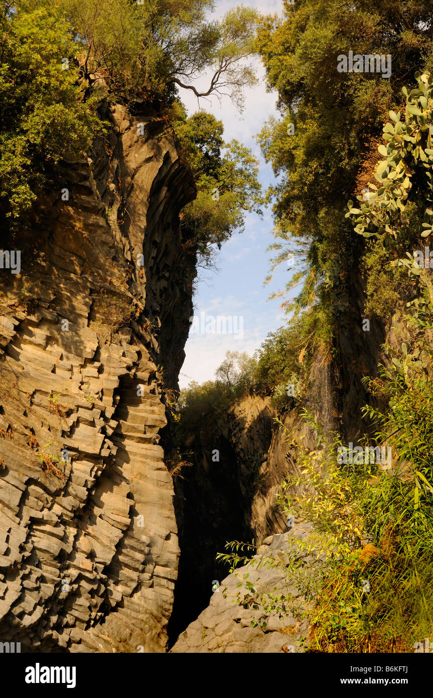 The Alcantara Gorge Sicily, Italy Stock Photo - Alamy