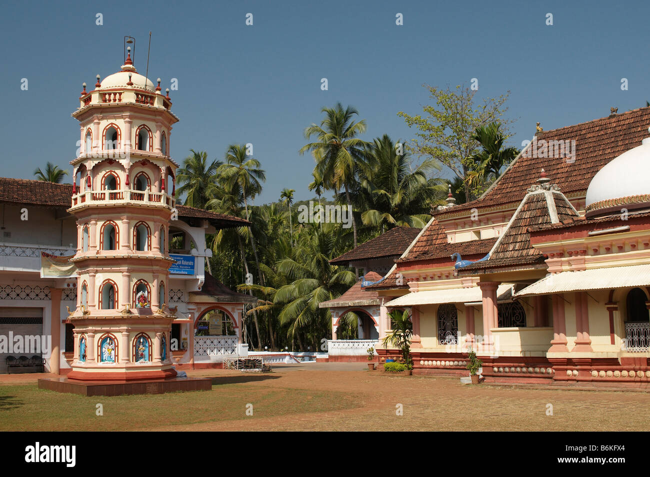 Shri Naguesh hindu Temple Ponda Goa India Stock Photo - Alamy