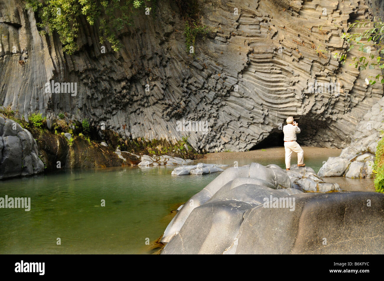 The Alcantara Gorge Sicily, Italy Stock Photo - Alamy