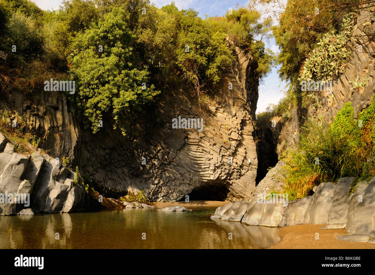 The Alcantara Gorge Sicily, Italy Stock Photo - Alamy