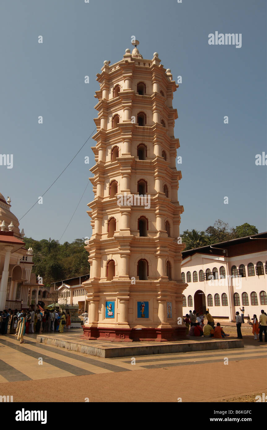 Shri Mangueshi hindu temle Ponda Goa India Stock Photo - Alamy