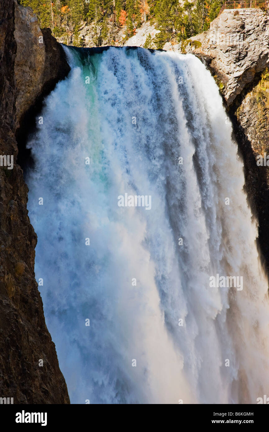 Upper Falls, Grand Canyon of the Yellowstone (river), Yellowstone ...