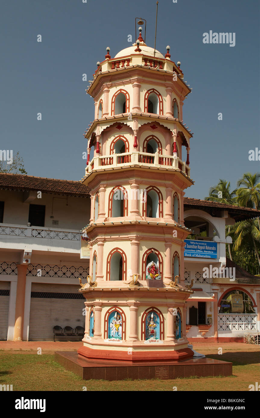 Shri Naguesh hindu Temple Ponda Goa India Stock Photo - Alamy