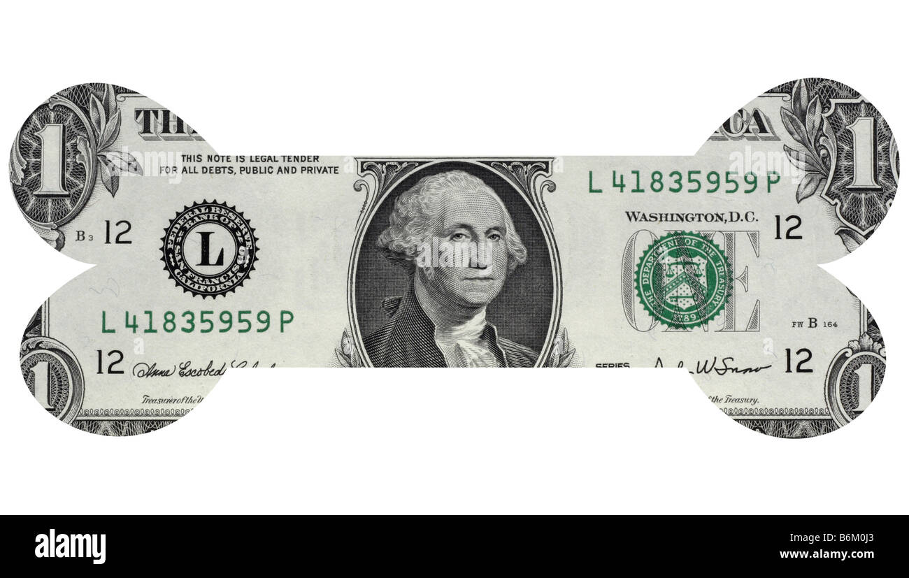 One dollar bone Stock Photo - Alamy