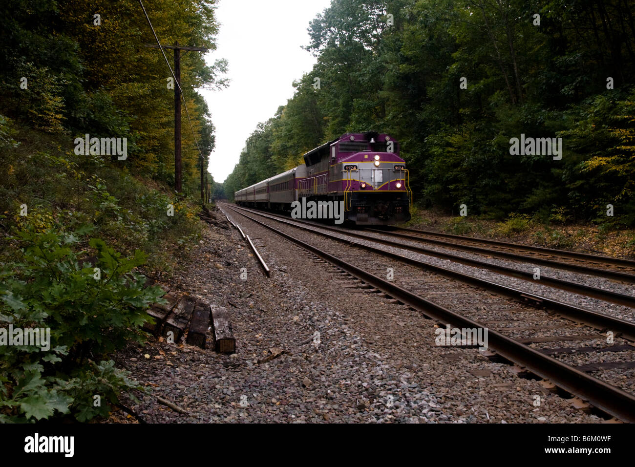 Mbta commuter train concord ma hi-res stock photography and images - Alamy