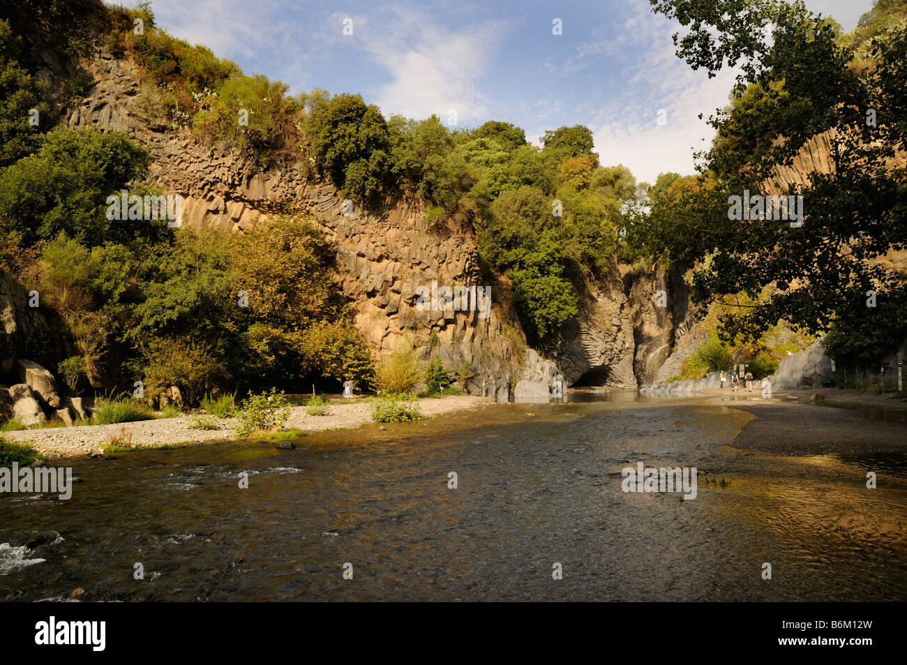 the Alcantara Gorge in Sicily, Italy Stock Photo - Alamy