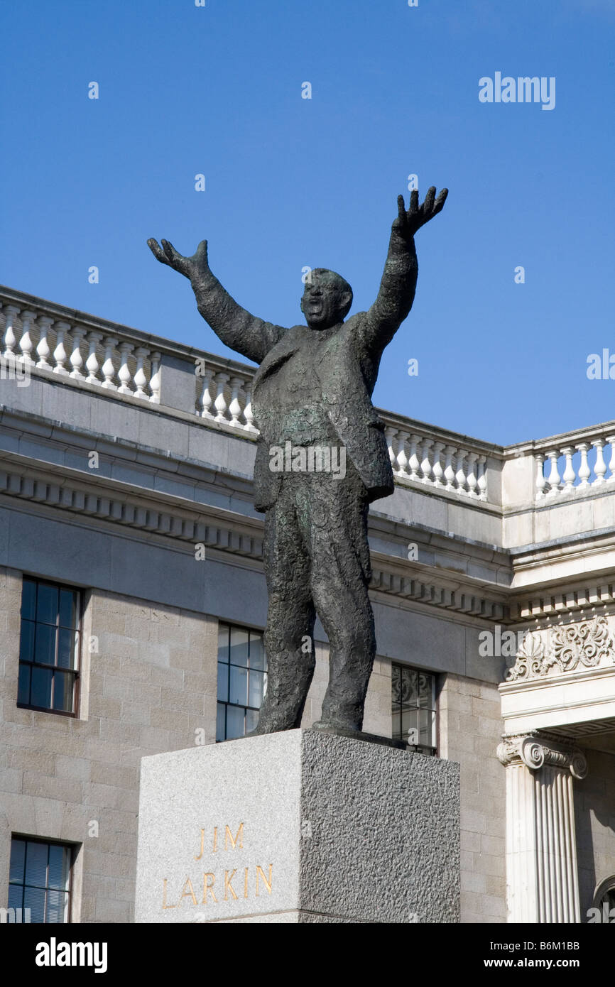 Dublin, Ireland - Statue of Jim Larkin in front of the main post office ...