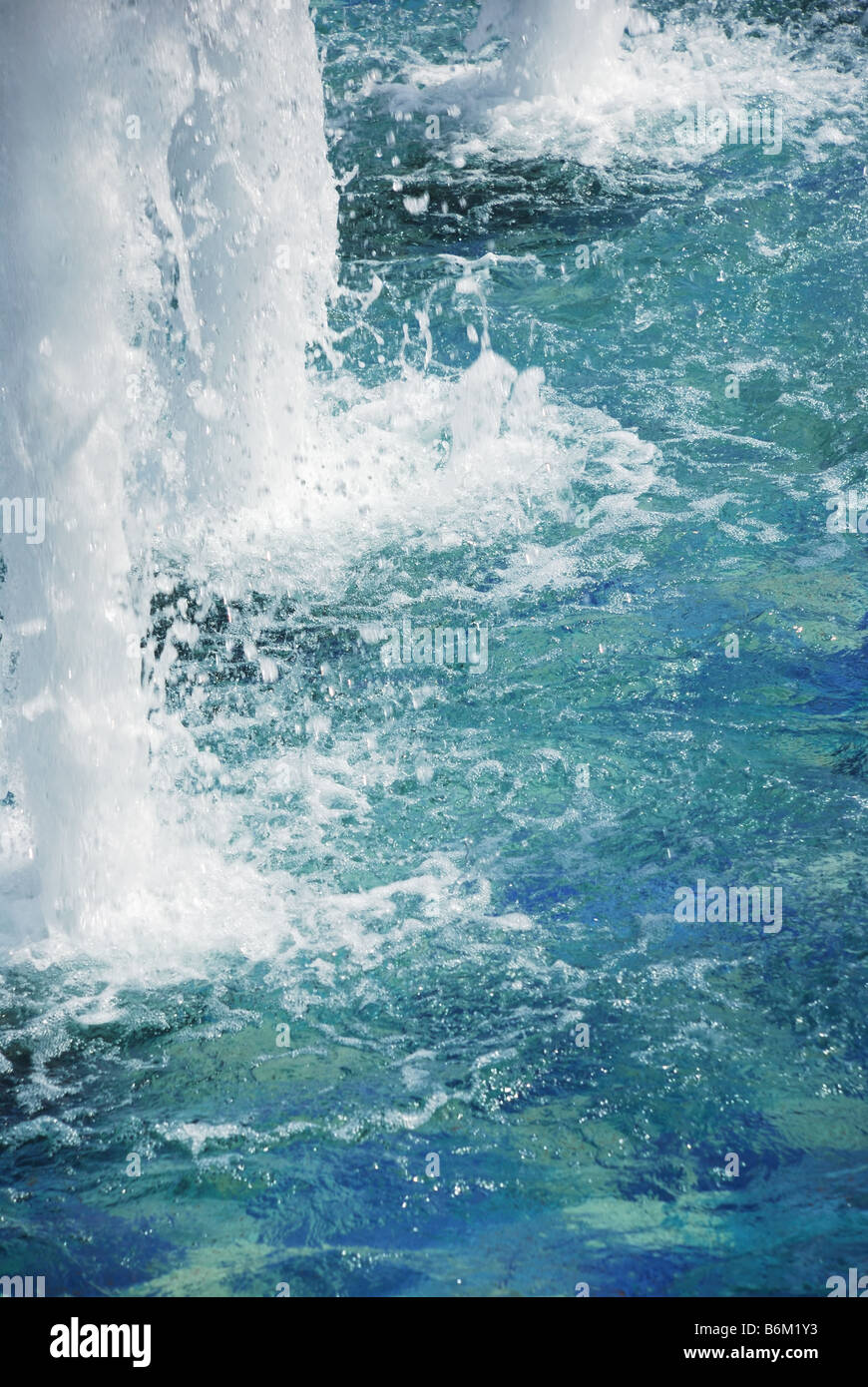 boiling up water of a cascade of a fountain Stock Photo - Alamy