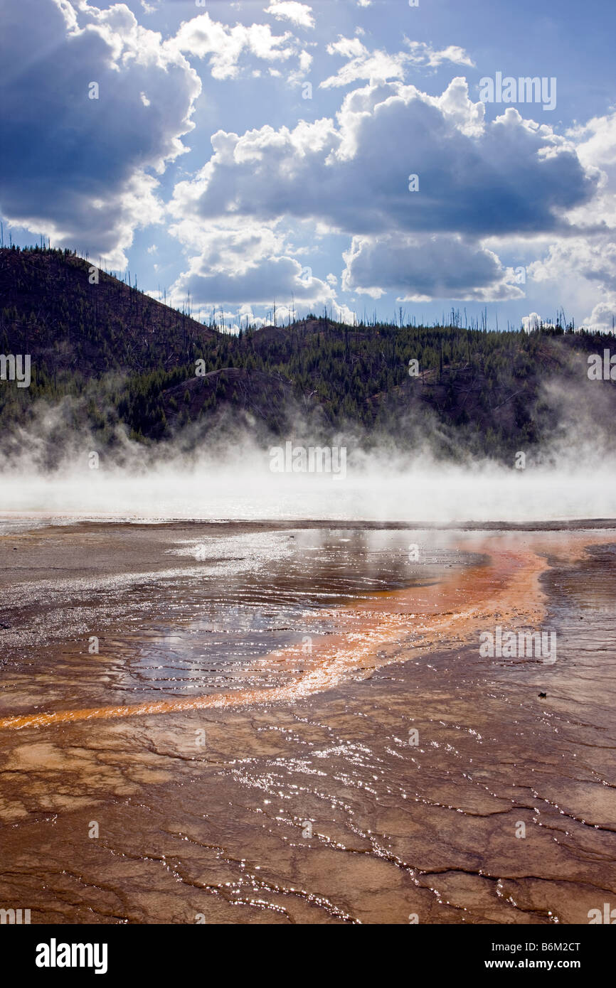 Grand Prismatic Spring, Midway Geyser Basin, Yellowstone National Park ...