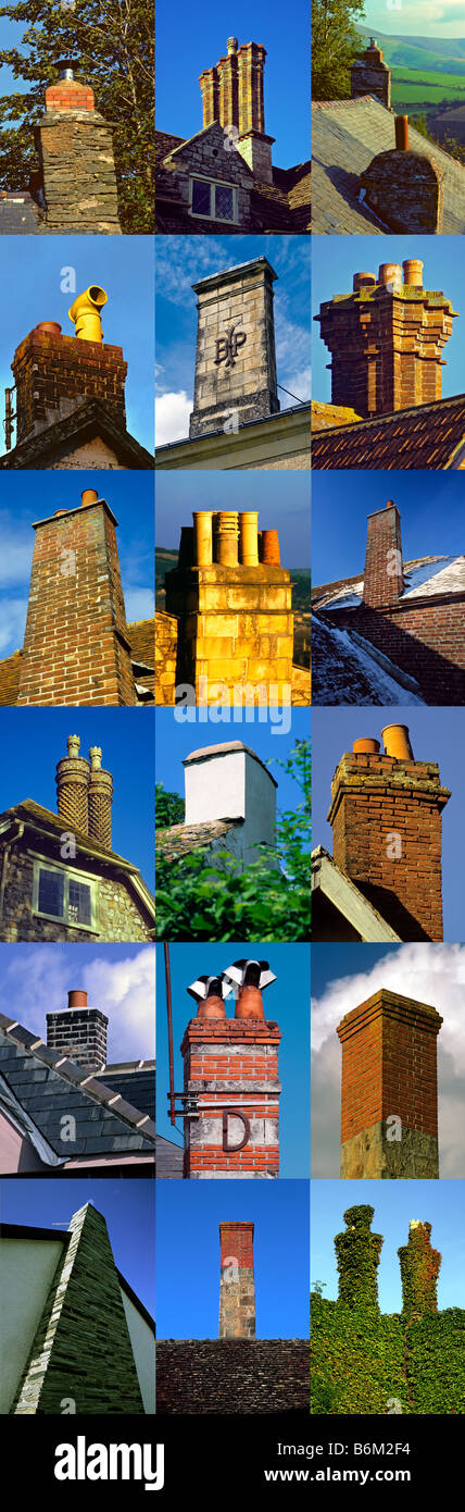 Chimney brick stone chimneys hi-res stock photography and images - Alamy
