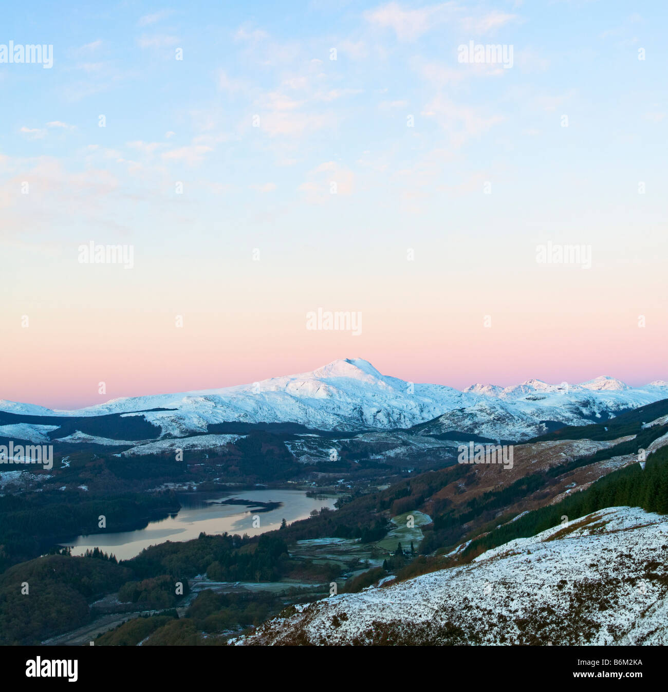 Ben Lomond and Loch Ard, the Trossachs, Stirling, Scotland, UK Stock ...