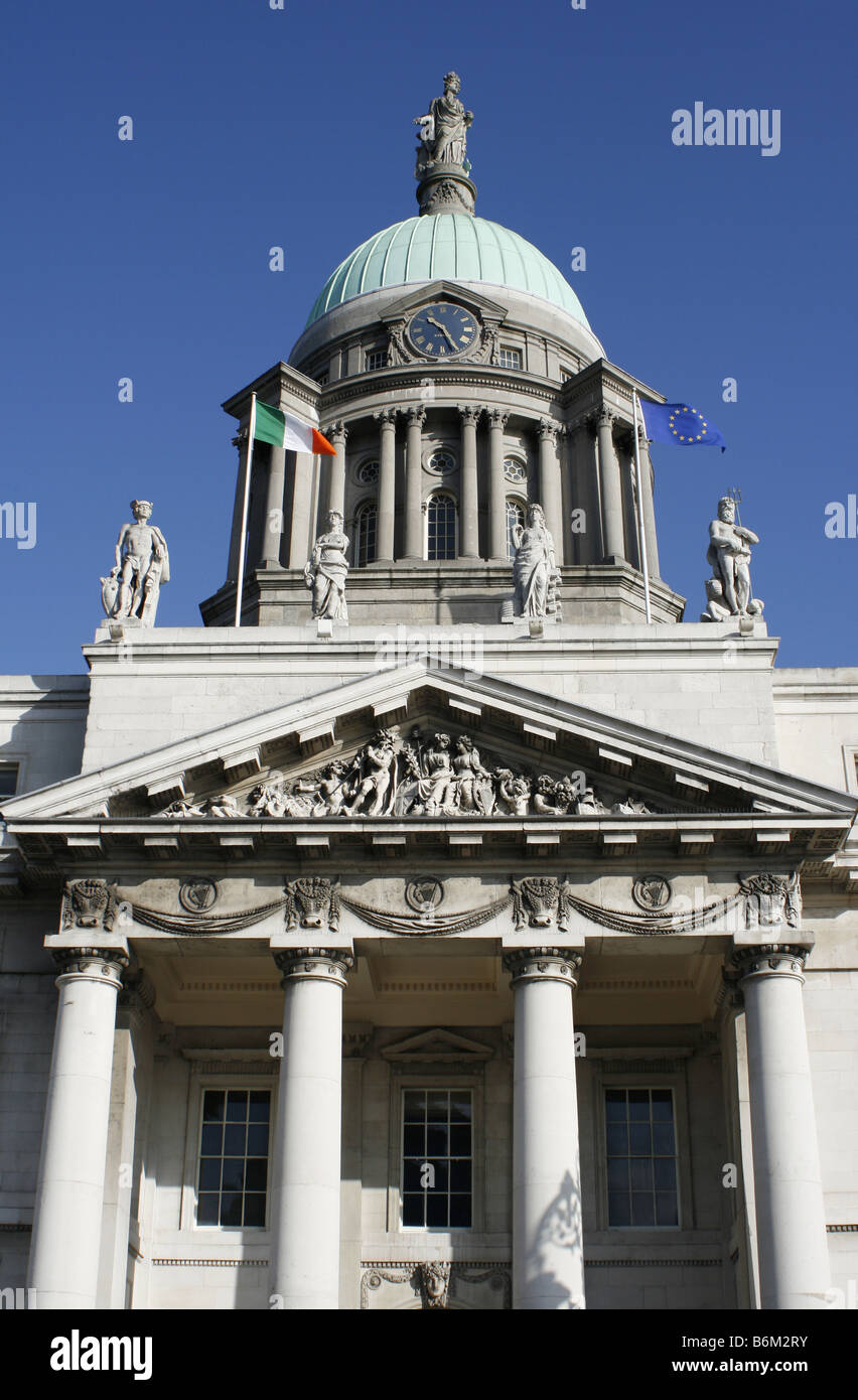 Detail of the Custom House, Dublin, designed by James Gandon, completed ...