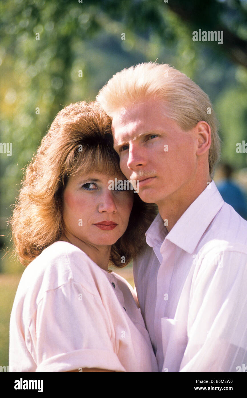 Adult couple with worried expressions on face Stock Photo - Alamy