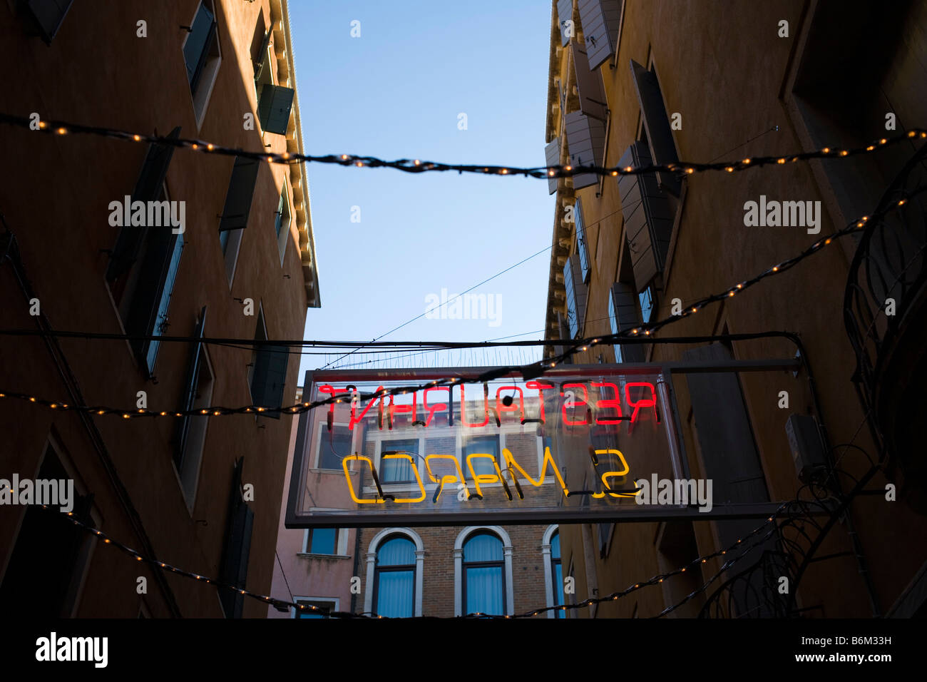 Venice, Italy. Neon lights Stock Photo - Alamy