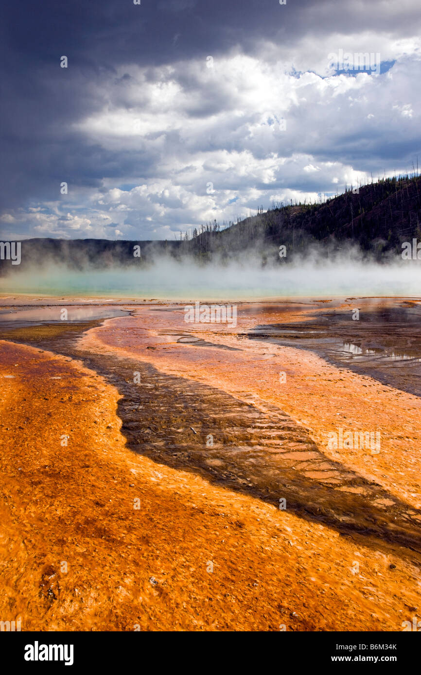 Grand Prismatic Spring, Midway Geyser Basin, Yellowstone National Park ...