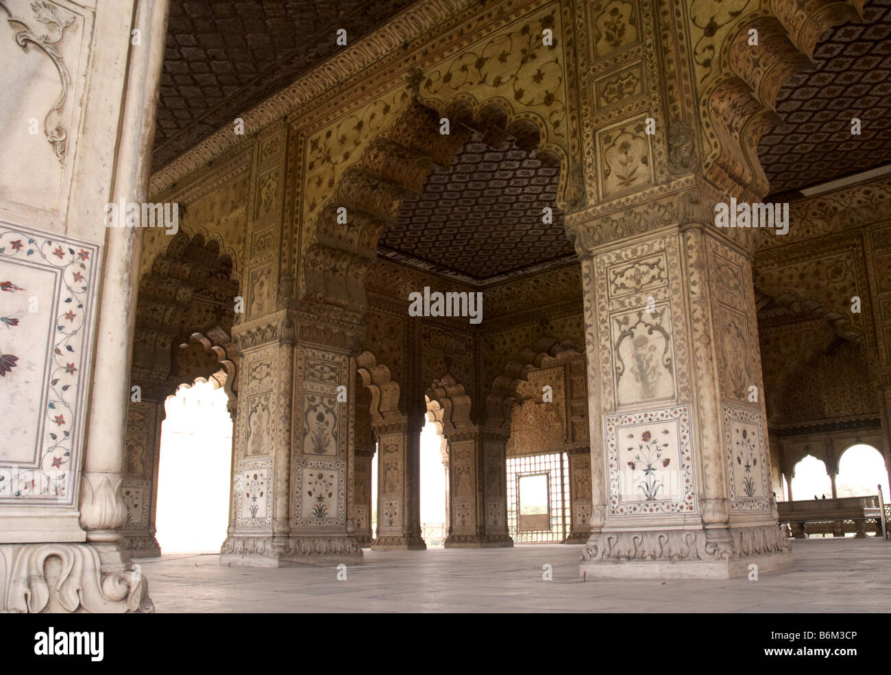 Interior of The Diwan-i-am Palace (Hall of Public Audiences) inside ...