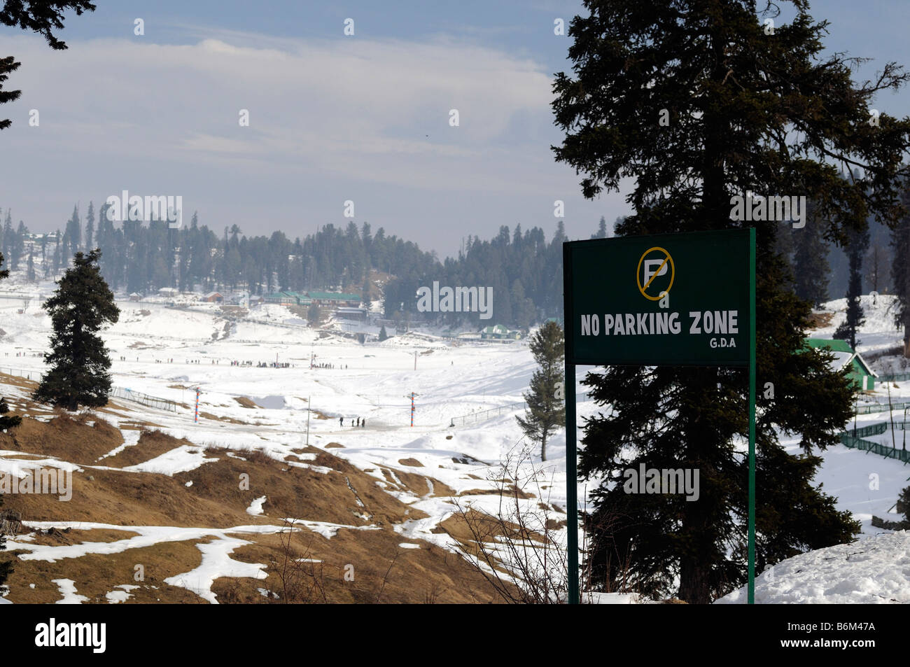 Gulmarg famous Indian ski resort Jammu and Kashmir India Stock Photo ...