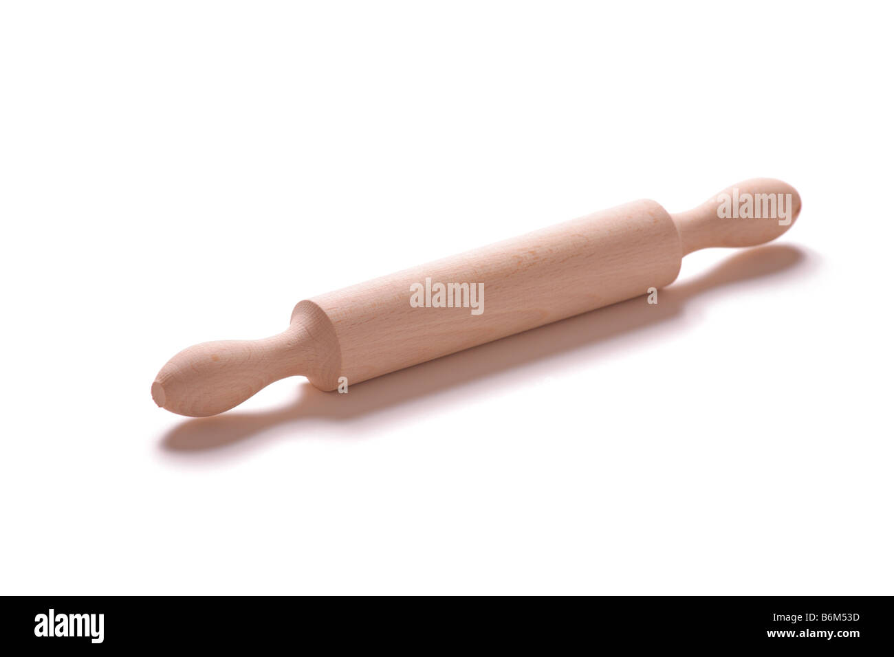 Wooden rolling pin baking Cut Out Stock Images & Pictures - Alamy