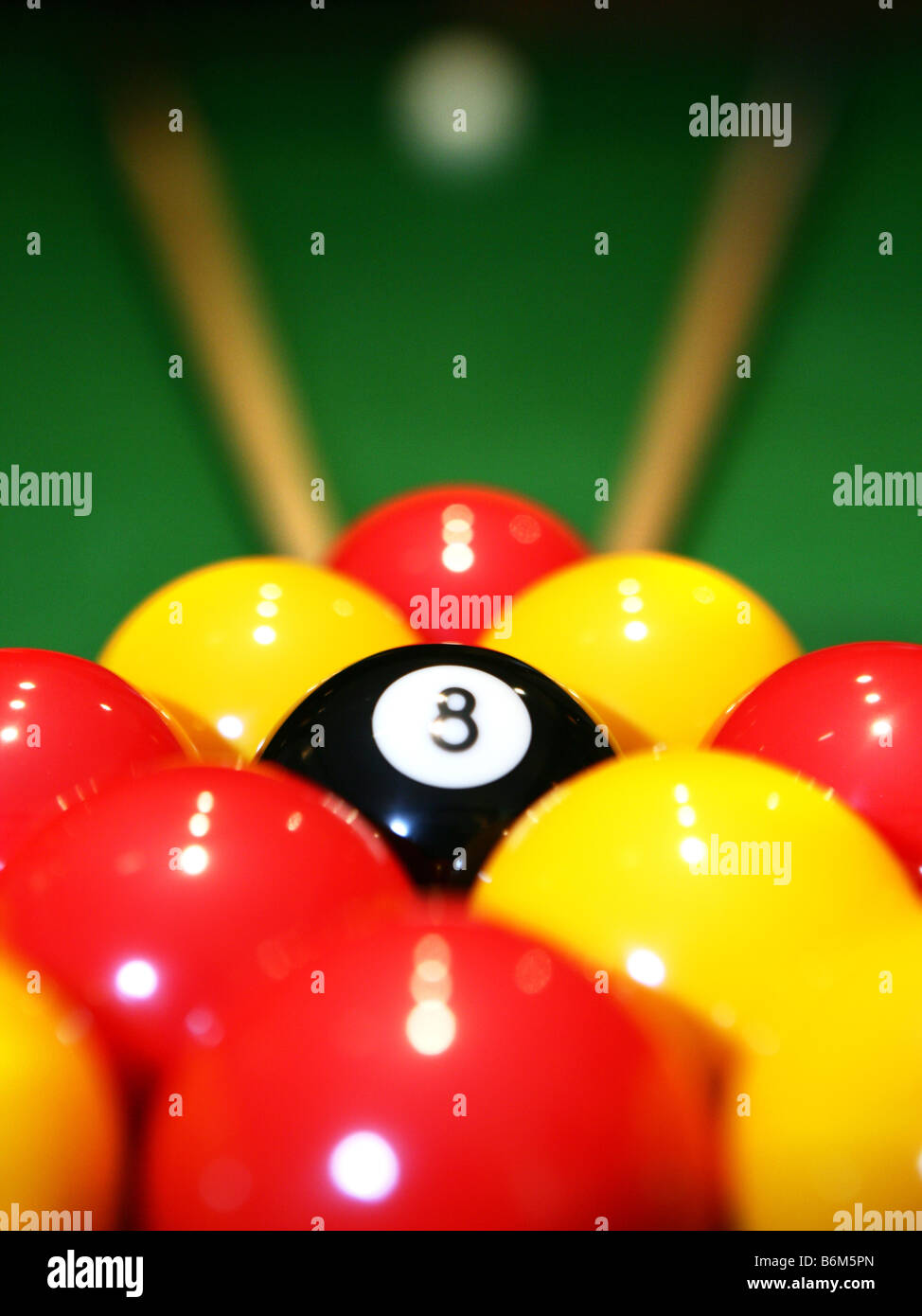 Pool table in a pub bar Stock Photo - Alamy
