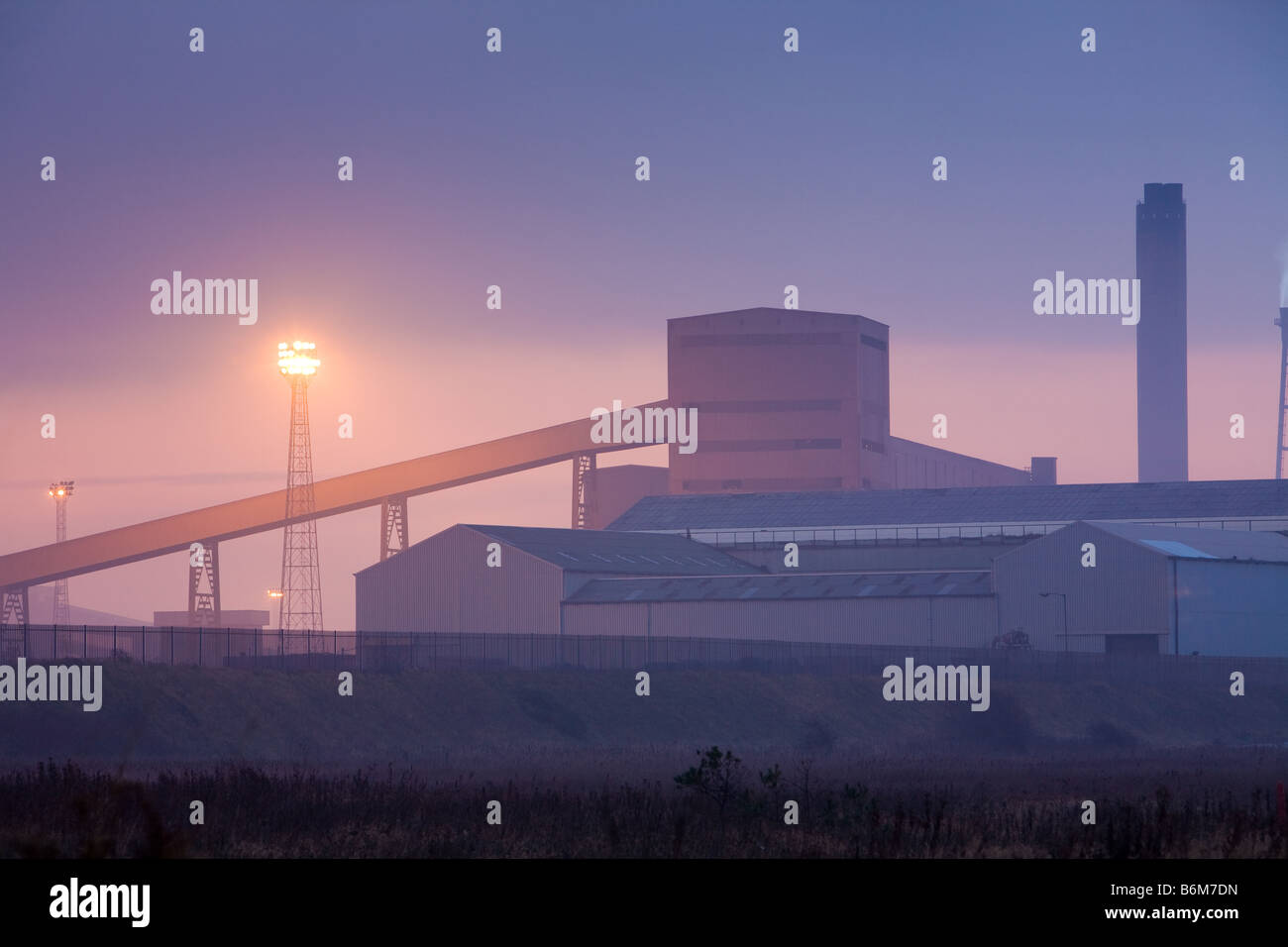 Dusk Redcar Steel Works Cleveland England Stock Photo - Alamy