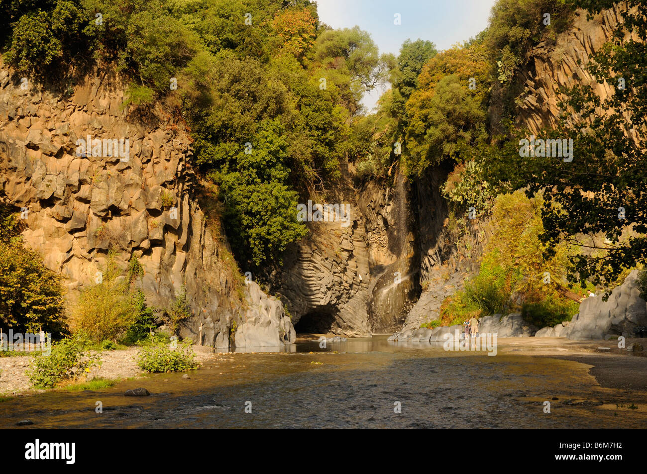 the Alcantara Gorge in Sicily, Italy Stock Photo - Alamy