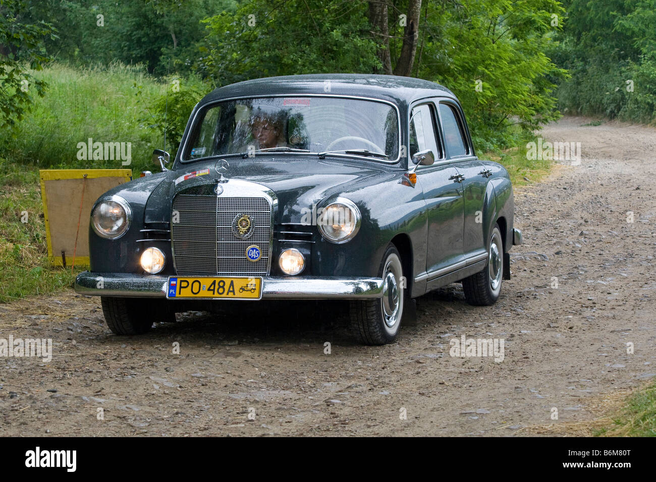 Mercedes Benz W121 - 1959, road test competition, dirt-track Stock ...