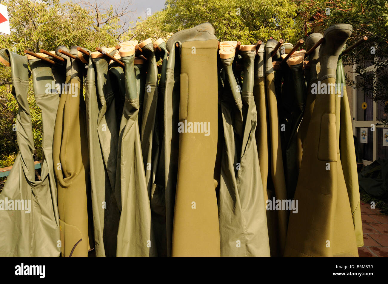 Long waders drying at the Alcantara Gorge in Sicily Stock Photo - Alamy