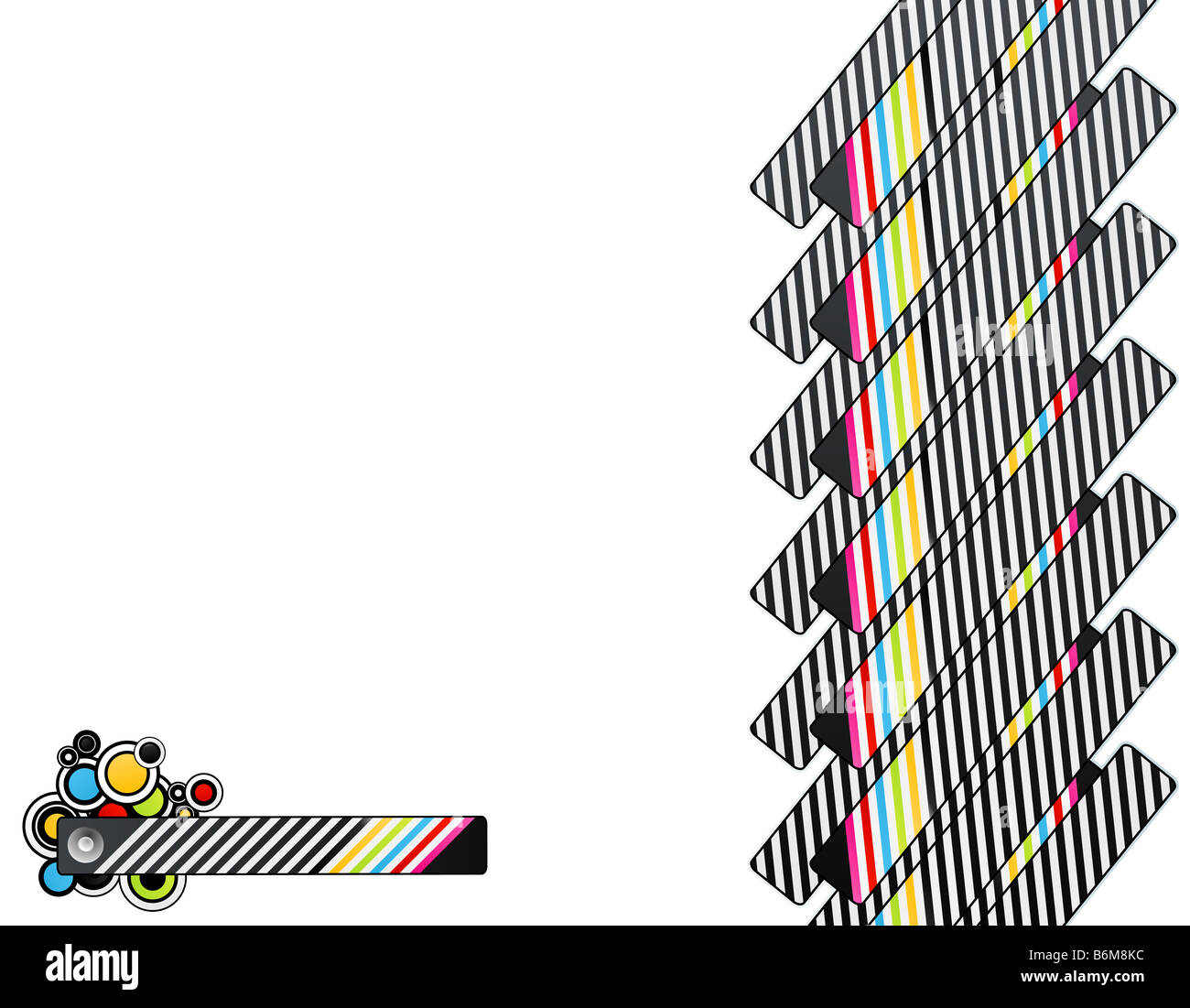 Vector illustration of a finish line pattern with rainbow colored ...