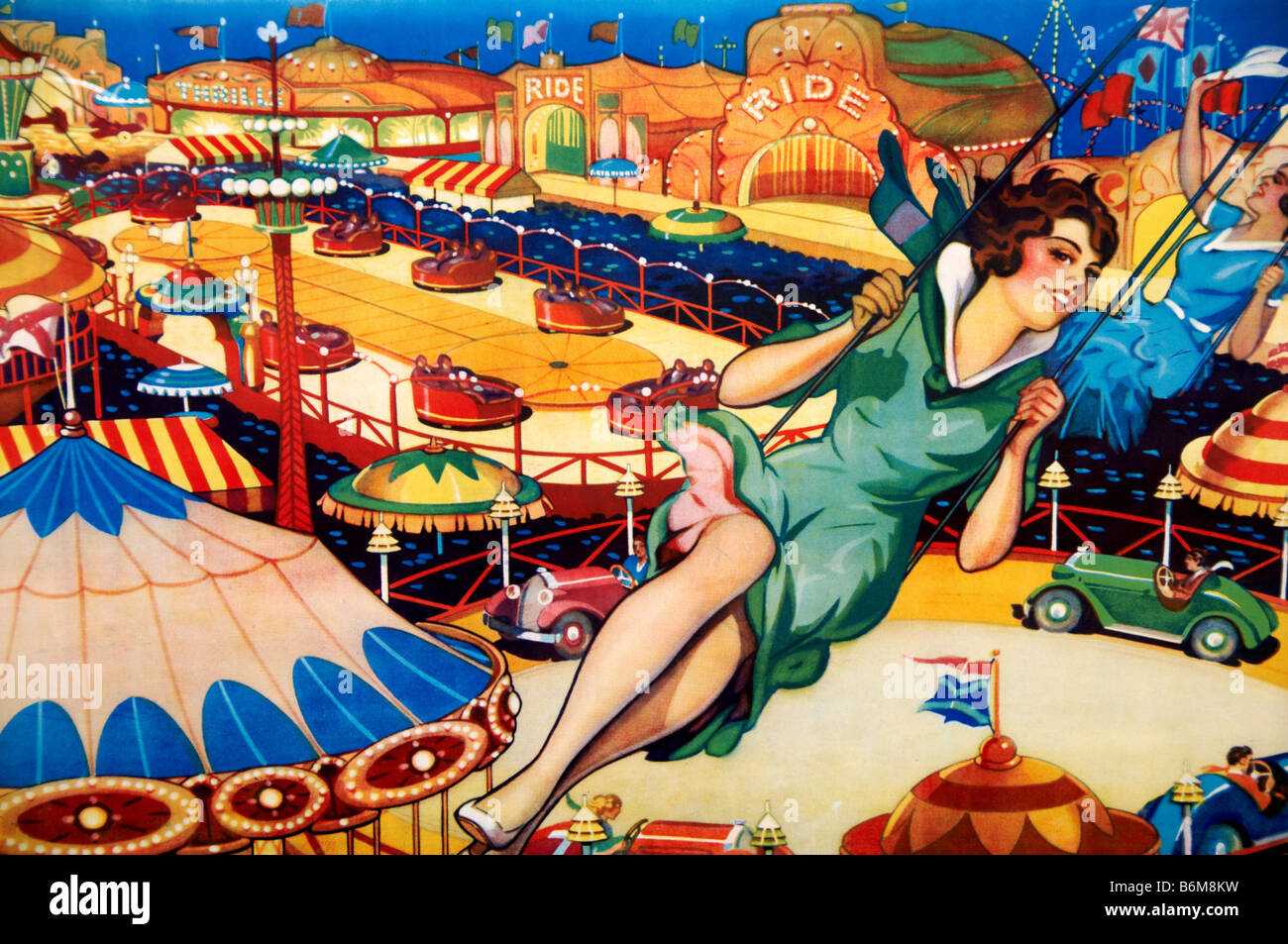 Old fairground poster hi-res stock photography and images - Alamy