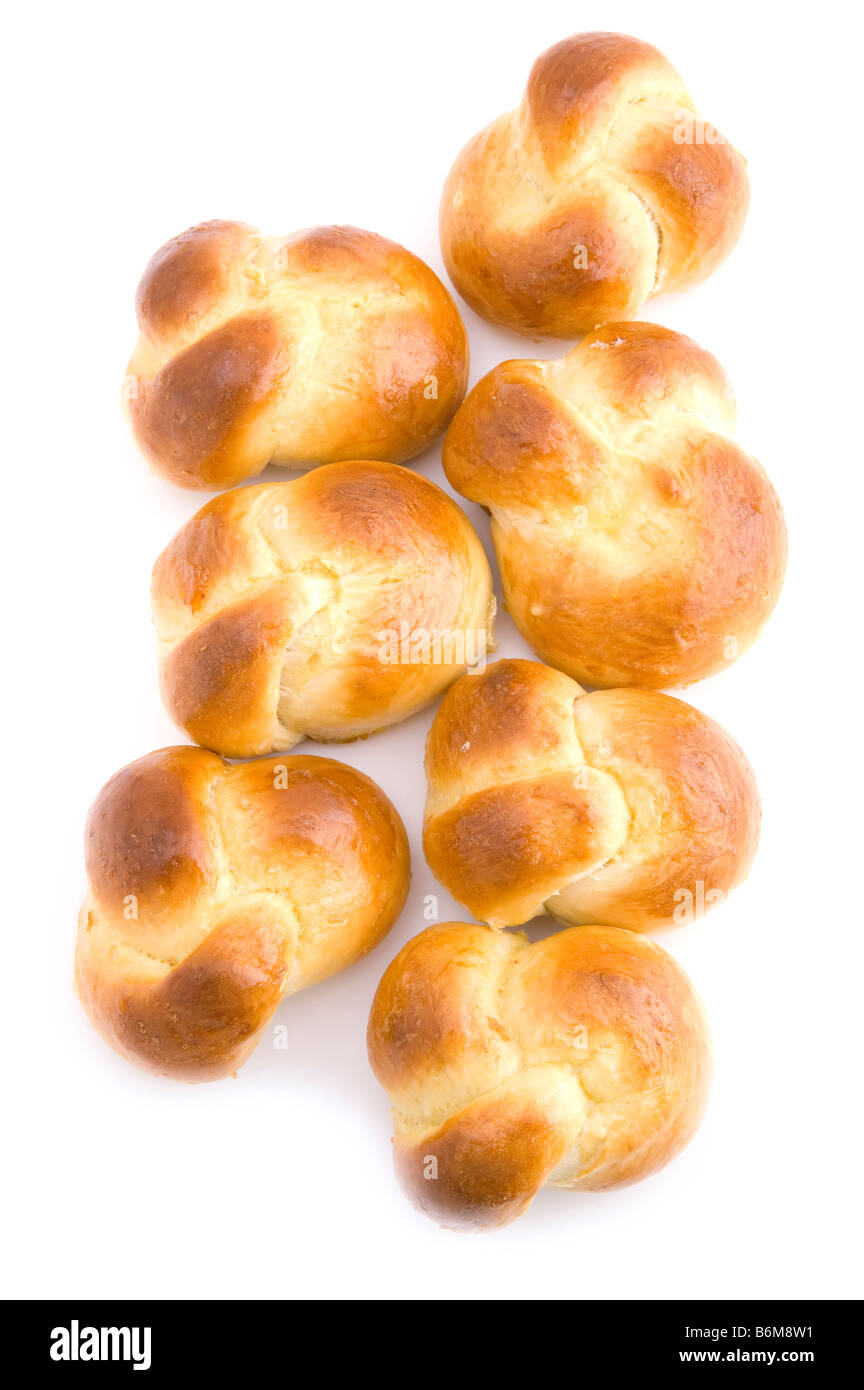 object on white food roll with jam Stock Photo - Alamy