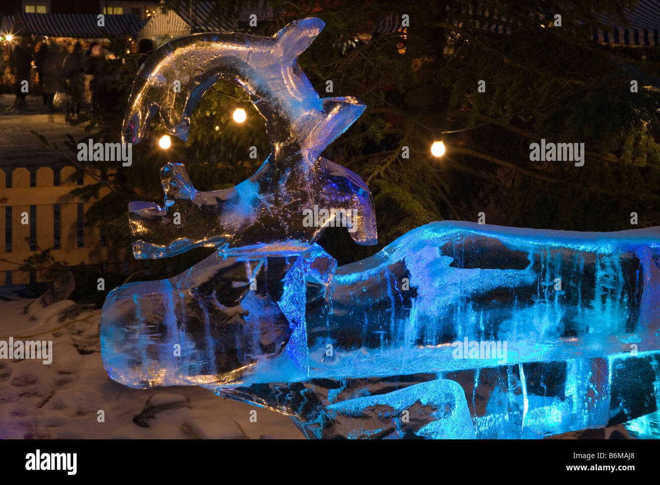 ice sculpture in Lappeenranta Finland Stock Photo - Alamy