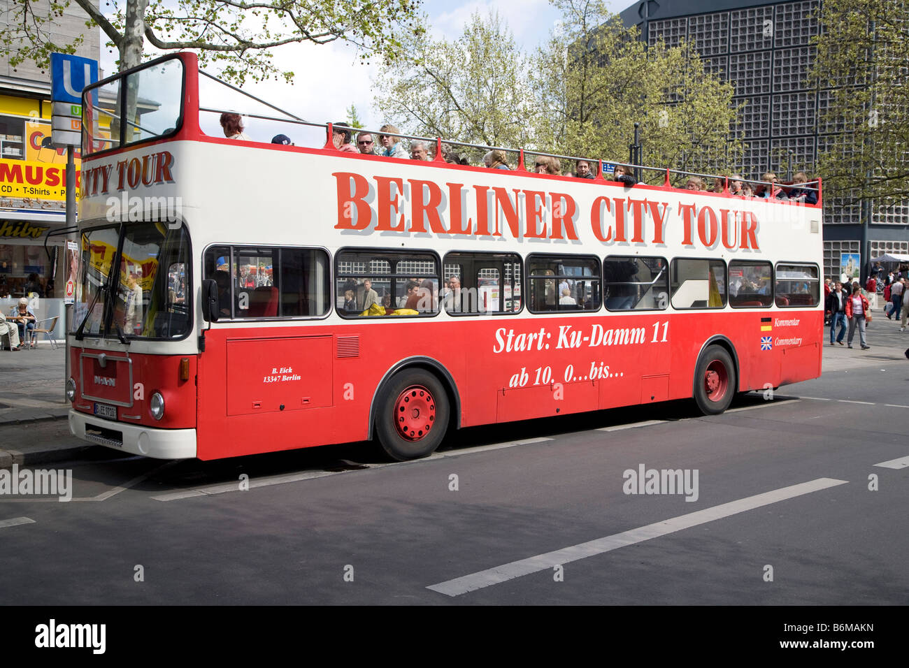 Berlin Sightseeing Bus Germany Stock Photo - Alamy