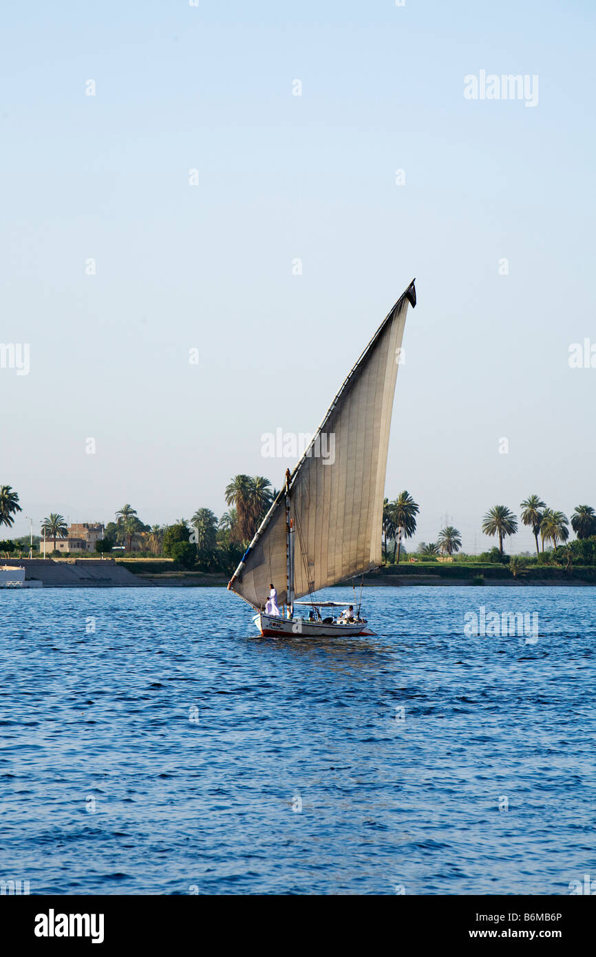 Feluca on the Nile Stock Photo - Alamy