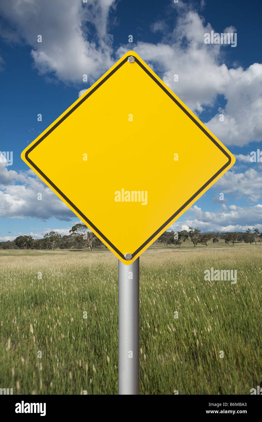 blank warning sign Stock Photo - Alamy
