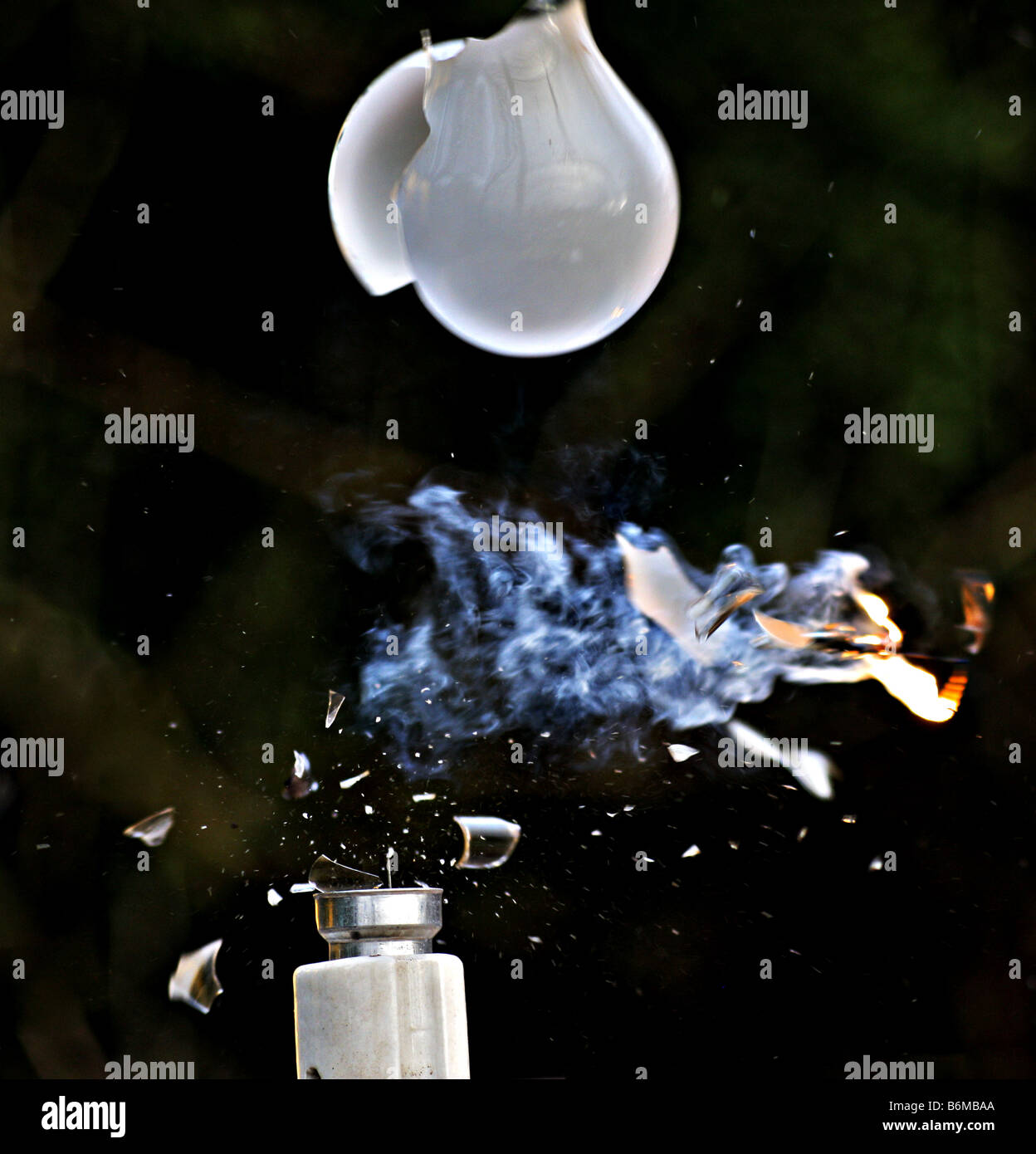 Exploding light bulb Stock Photo - Alamy Exploding light bulb Stock Photo - Alamy